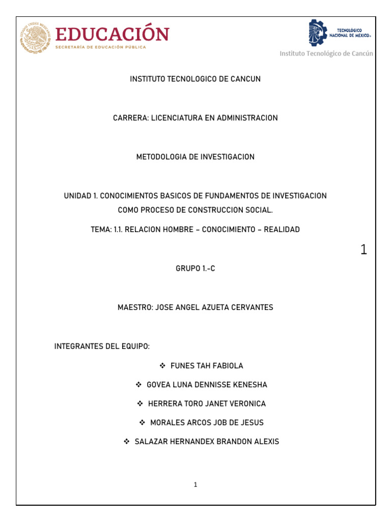 1.1 RELACION HOMBRE - CONOCIMIENTO REALIDAD | PDF | Conocimiento ... 1.1 RELACION HOMBRE - CONOCIMIENTO REALIDAD | PDF | Conocimiento ...
