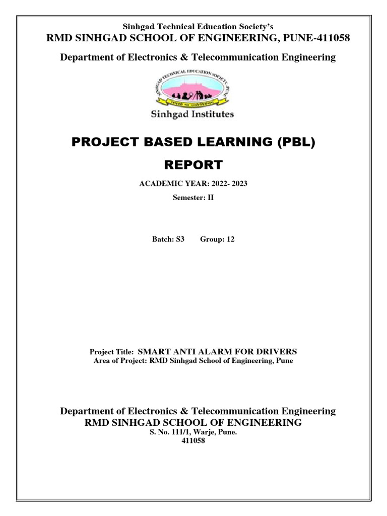 Sample_pbl Report PDF | PDF | Infrared | Electric Motor
