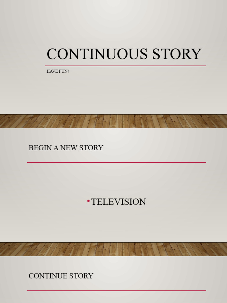 Continuous Story | PDF
