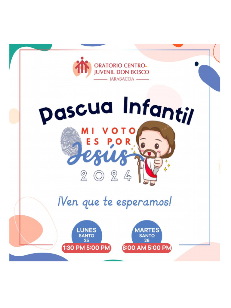 Pascua Infantil 2024 | PDF | Pascua de Resurrección | Jesús