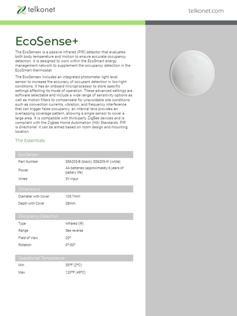 TS010 - EcoSense+ | PDF