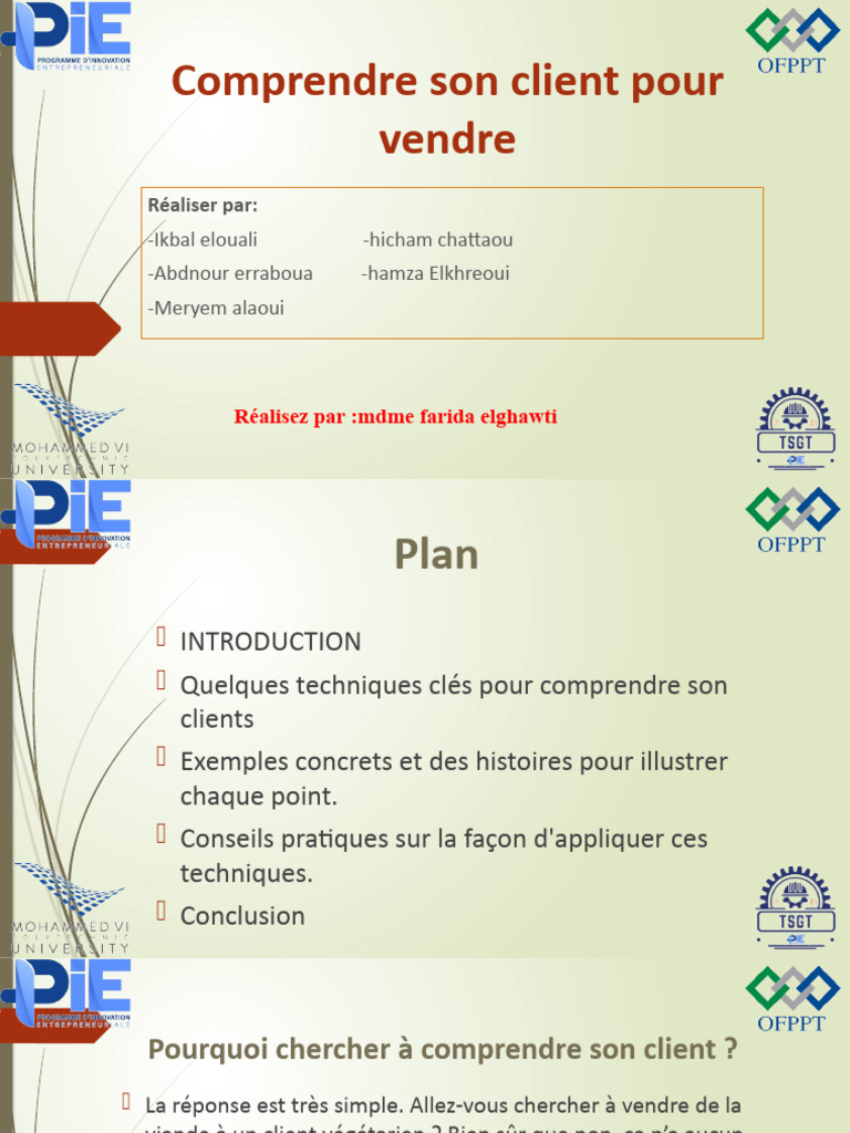 Comprendre Son Client Pour Vendre-1 | PDF | Gestion de la relation ... Comprendre Son Client Pour Vendre-1 | PDF | Gestion de la relation ...