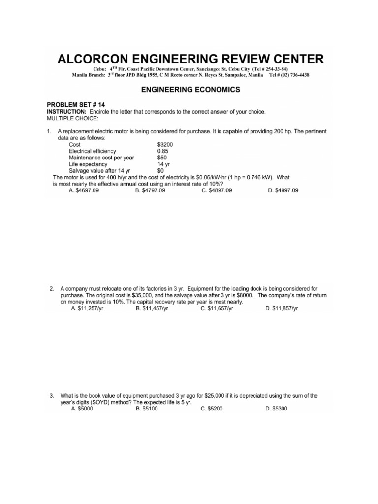 Problem Set Math Day 14 Edited Pdf