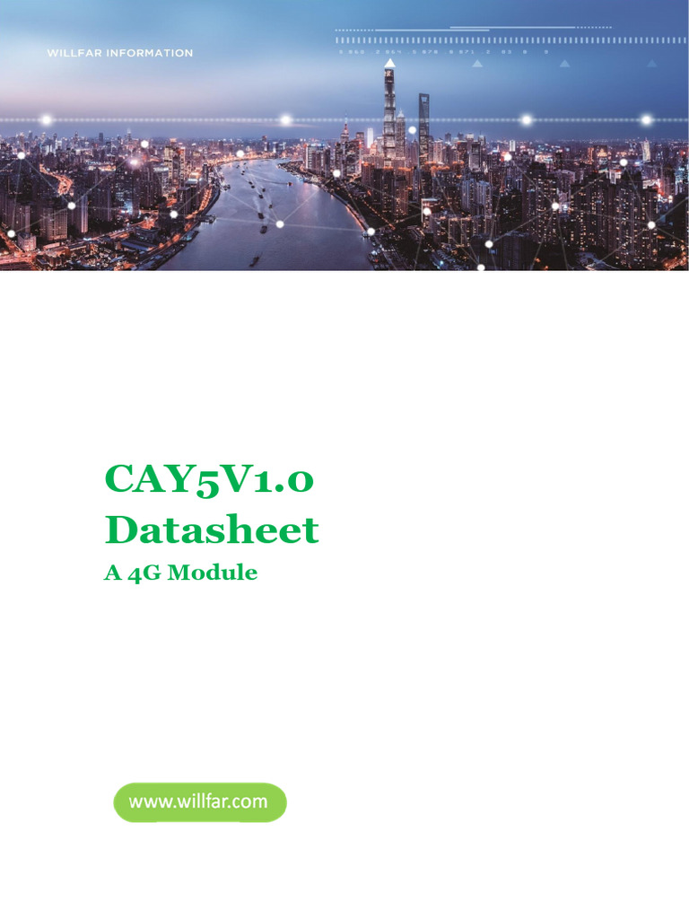 Datasheet of LTE 4G Module | PDF | Computer Network | General Packet ...