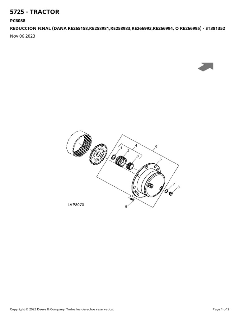 PARTE DE EJE dANA 5725 7 | PDF | Tecnología e ingeniería