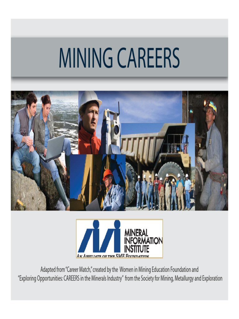 Careers in Mining | PDF | Geology | Mining