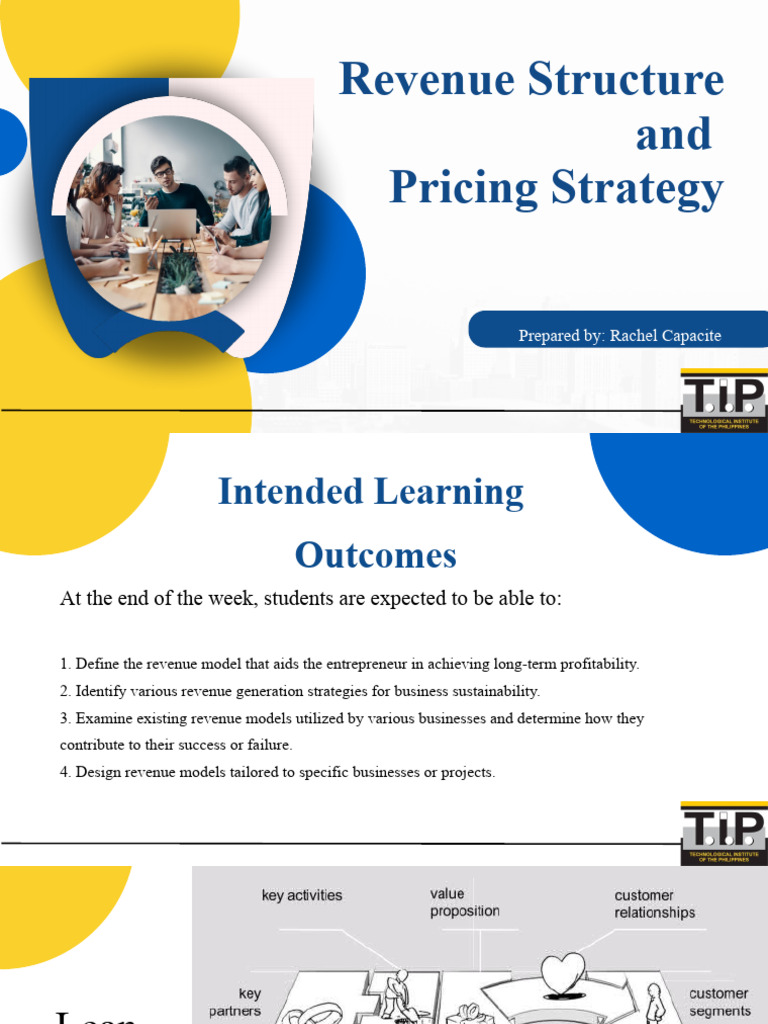 Week 13 - Revenue Structure and Pricing Strategy | PDF | Pricing ...