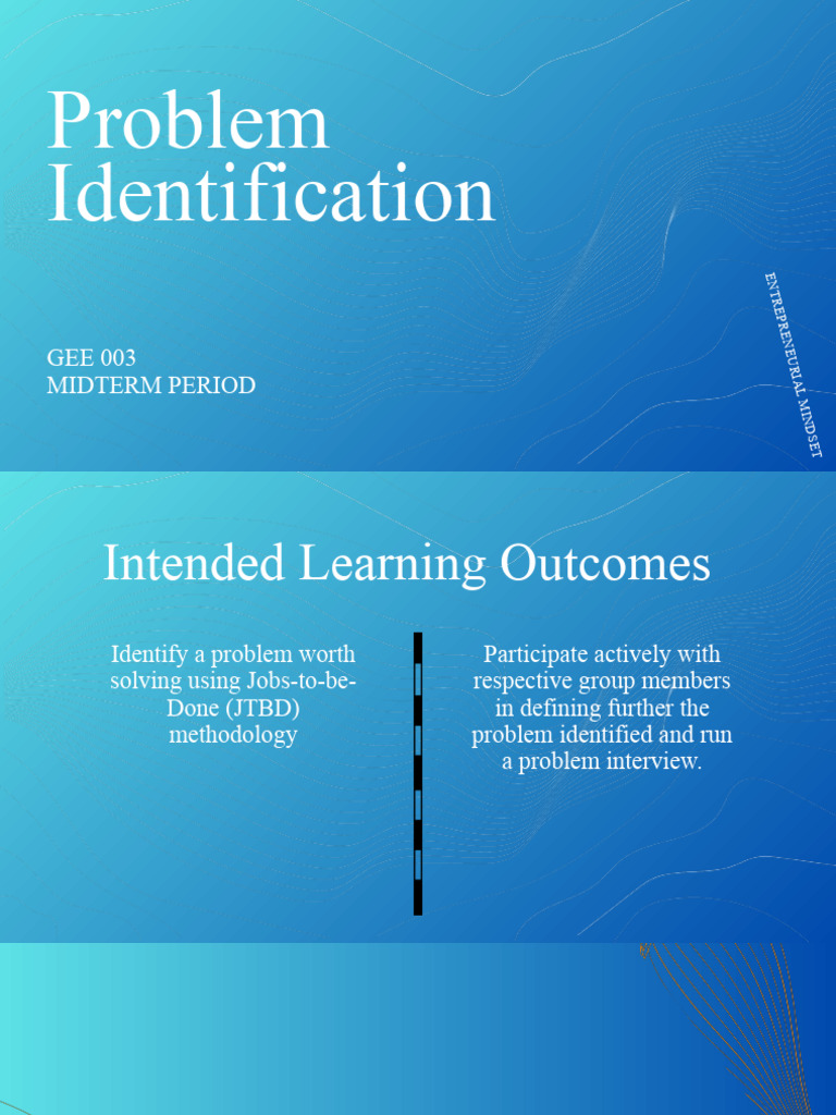 Week 8 - VPC - Problem Identification | PDF