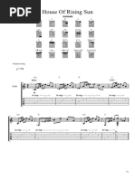 House of the Rising Sun Guitar Tab | PDF