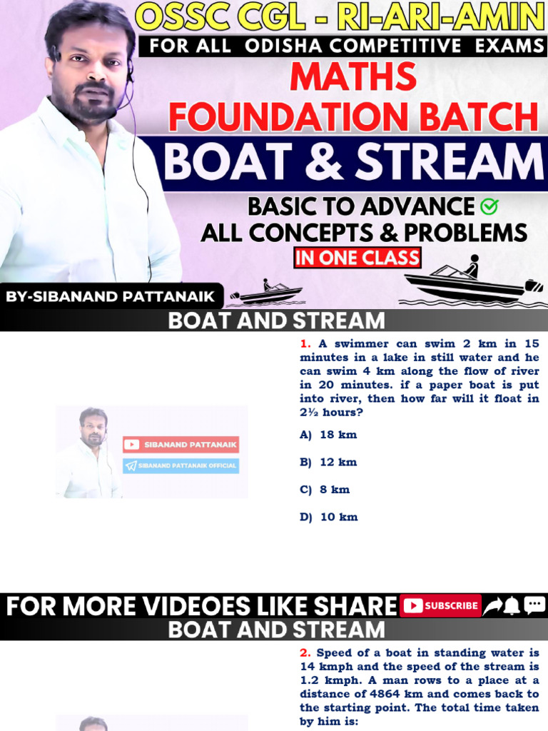 Boat and Stream | PDF | Speed | River