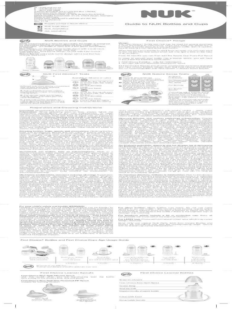 Instruction Guide for Bottles Cups | PDF