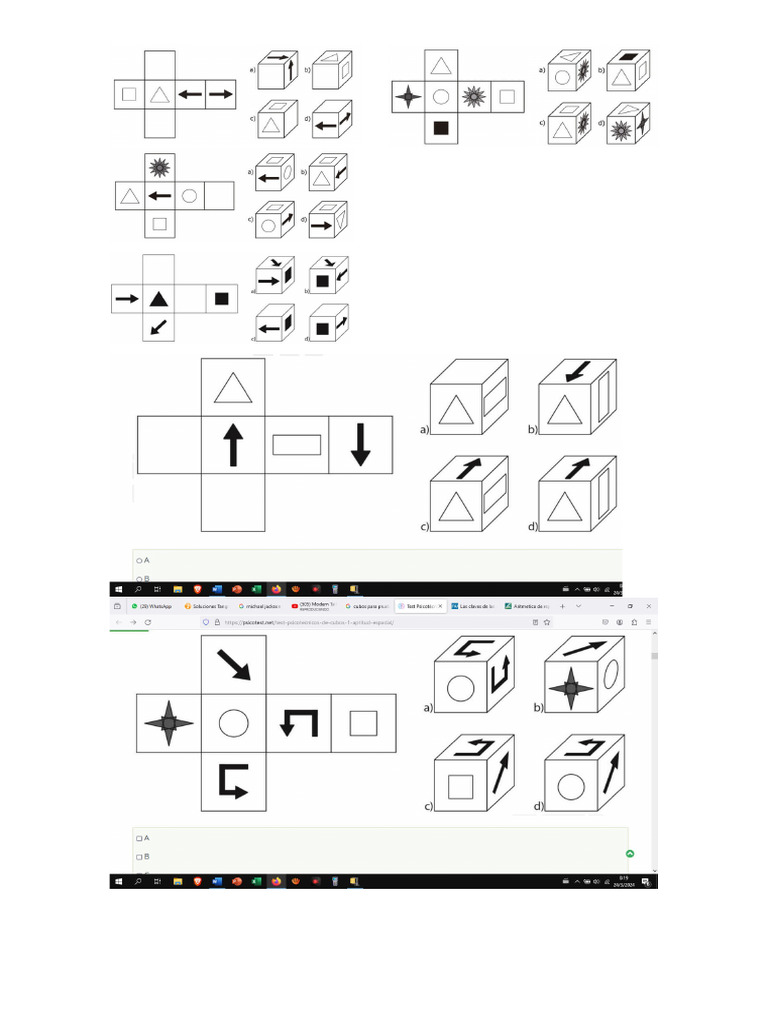 Ejercicios de Cubos | PDF