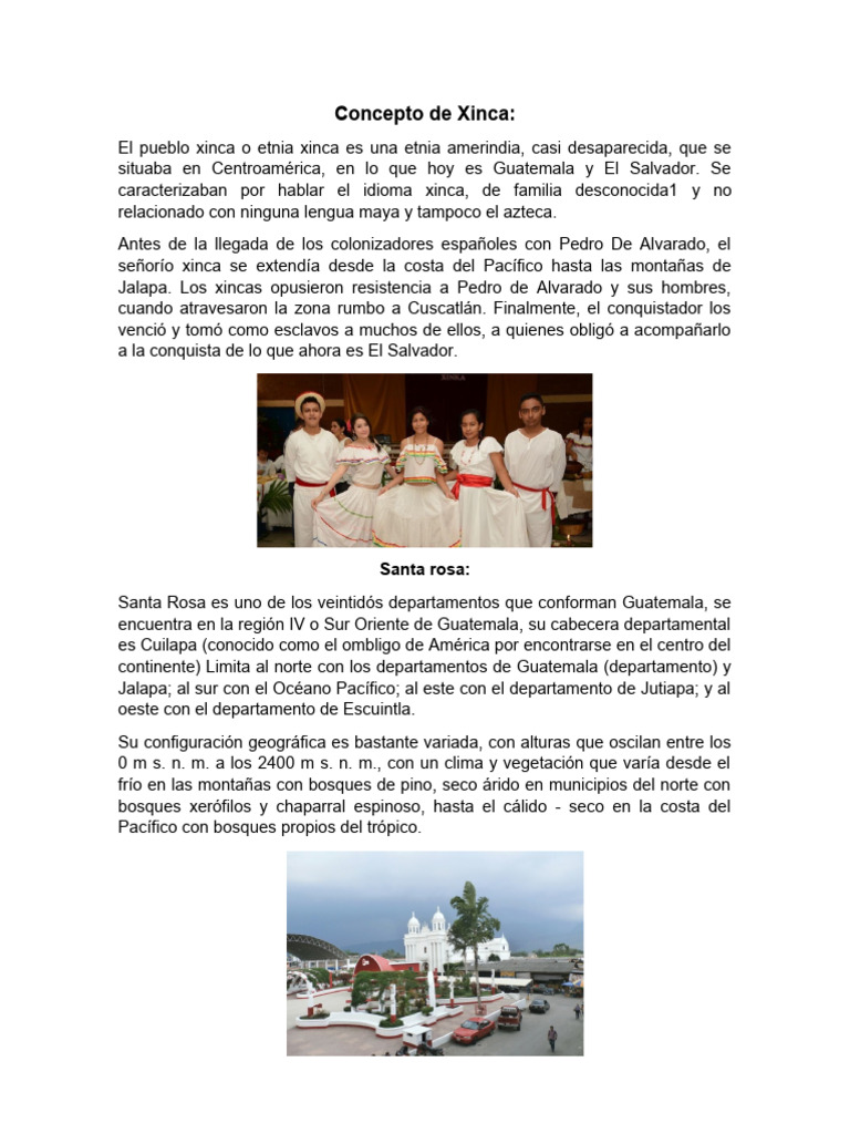 Concepto de Xinca | Descargar gratis PDF | Pueblos Indígenas de las ...