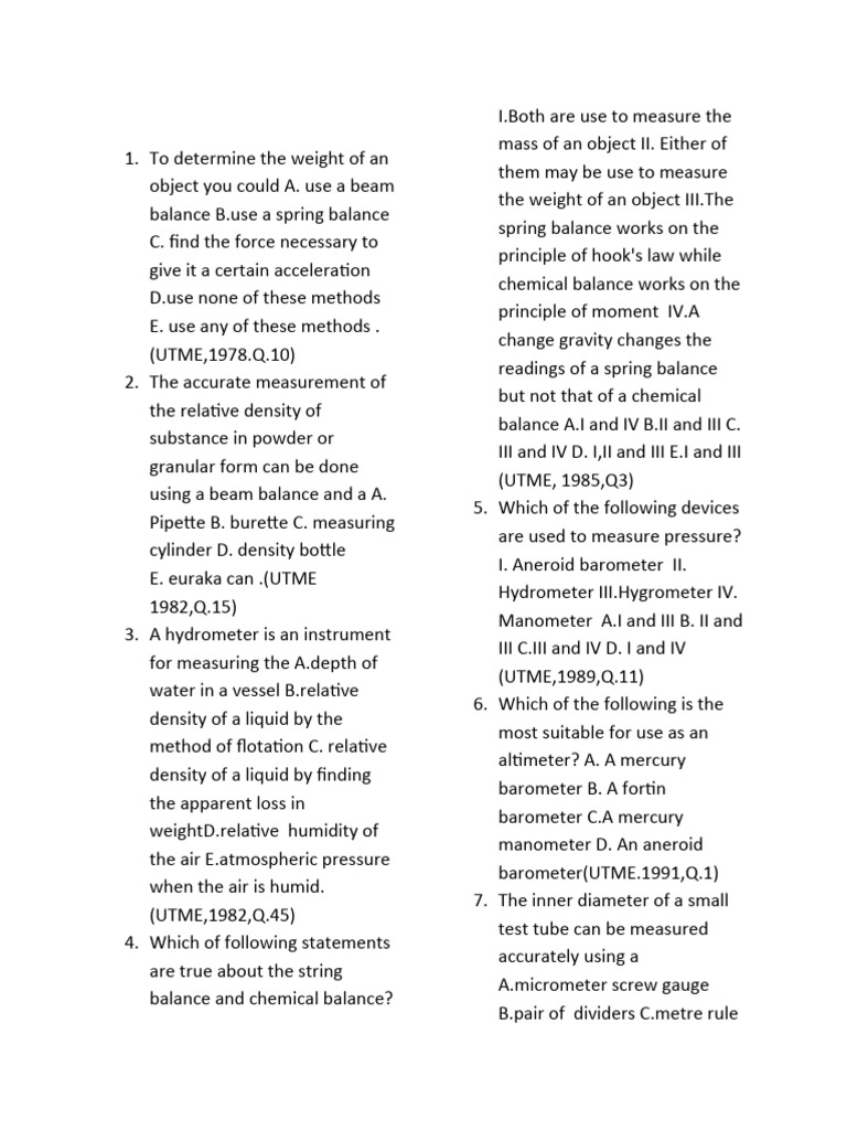 Example in Measurement | PDF | Volt | Force
