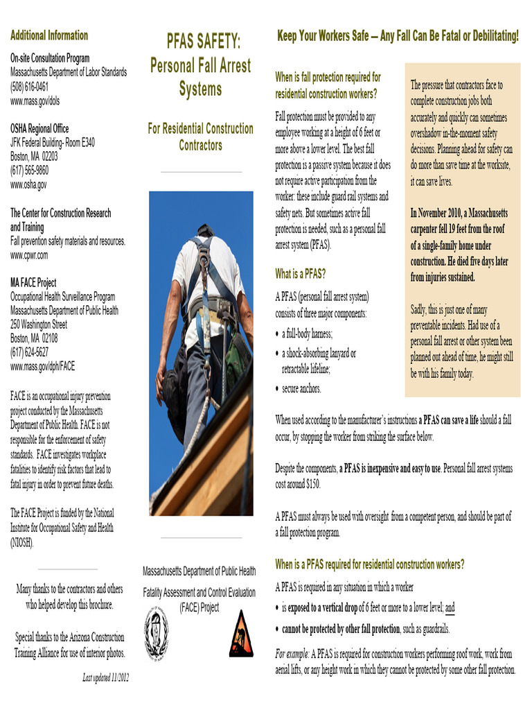 Personal Fall Arrest Systems Brochure | Download Free PDF | Safety ...