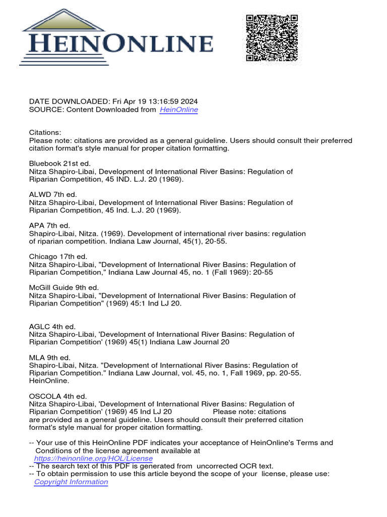 45 Ind LJ20 | PDF | Earth Sciences | Hydrology