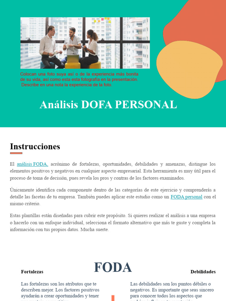 Dofa Personal - Antonia Perez | PDF | Análisis FODA | Business