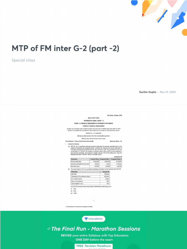 MTP of FM Inter G2 Part 2 With Anno | PDF