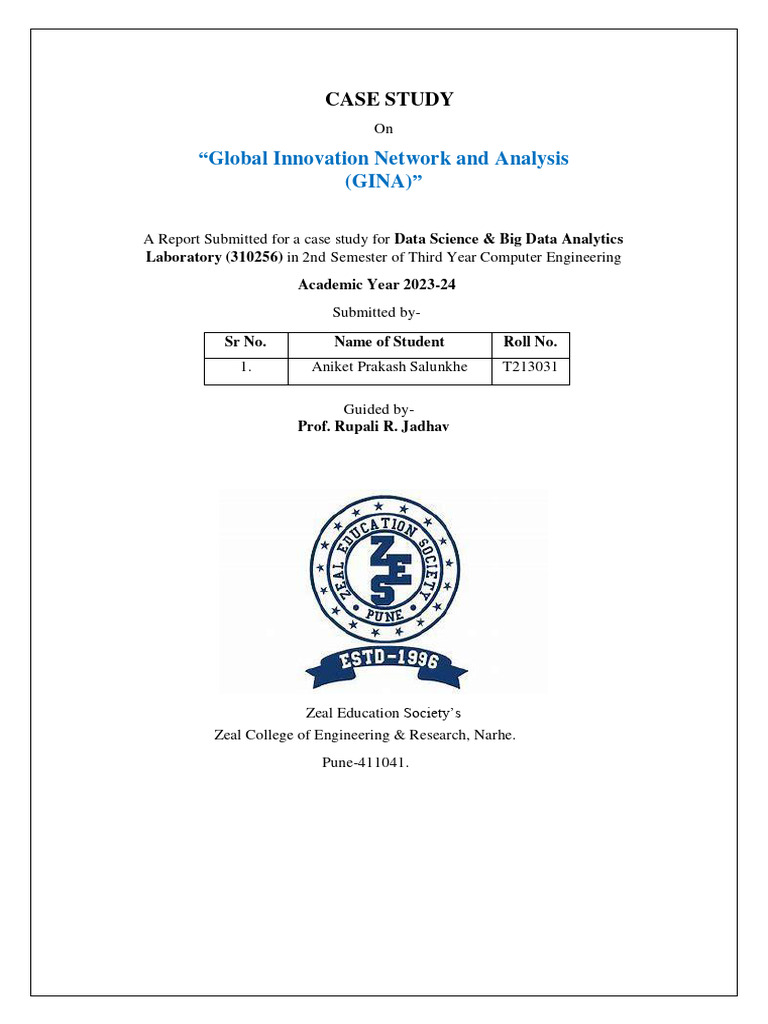 DSBDA Case Study | PDF | Analytics | Innovation