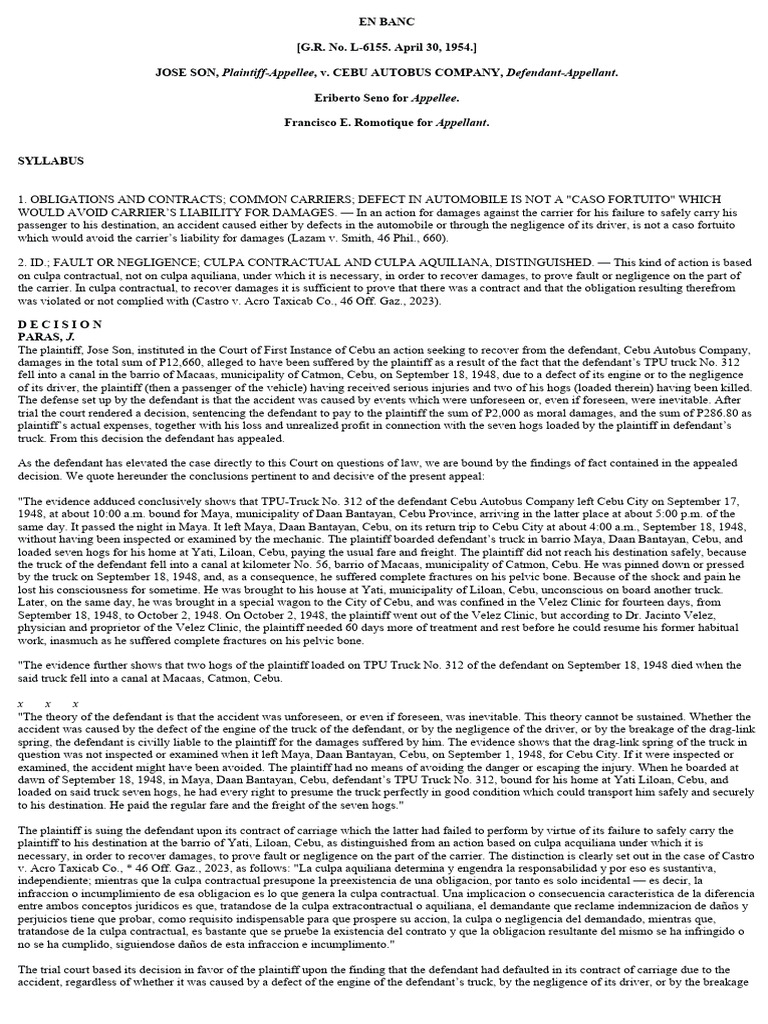 Cases | PDF | Negligence | Damages