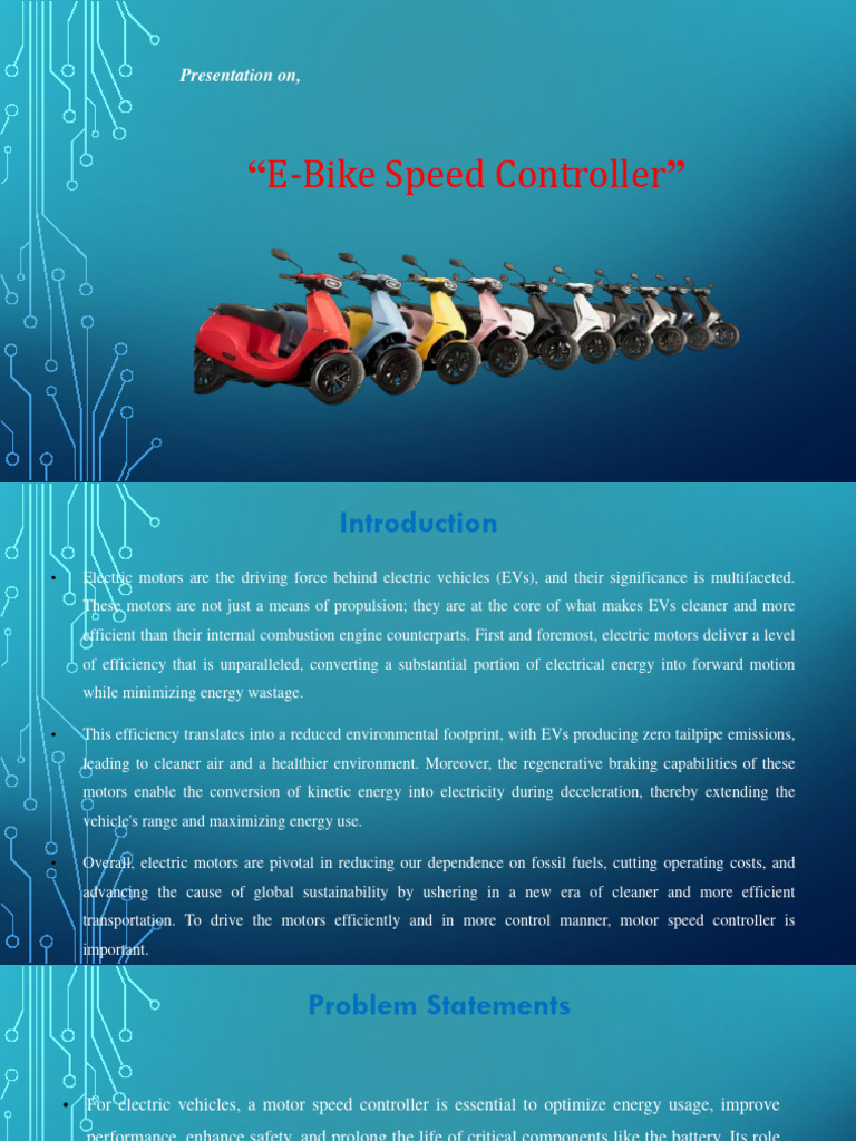 E - Bike | PDF | Electric Vehicle | Engines