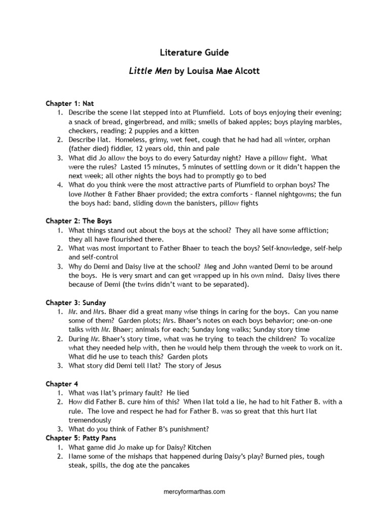 Nat's Journey at Plumfield Academy | PDF | Little Men