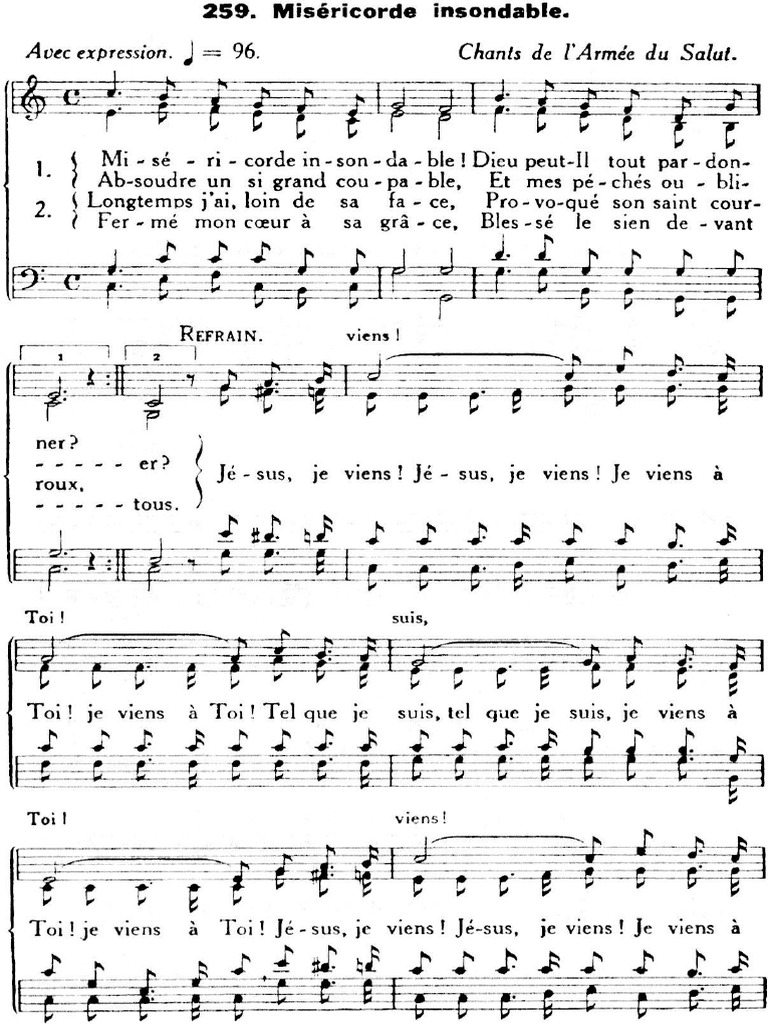Af259 Misericorde Insondable-Partition | PDF