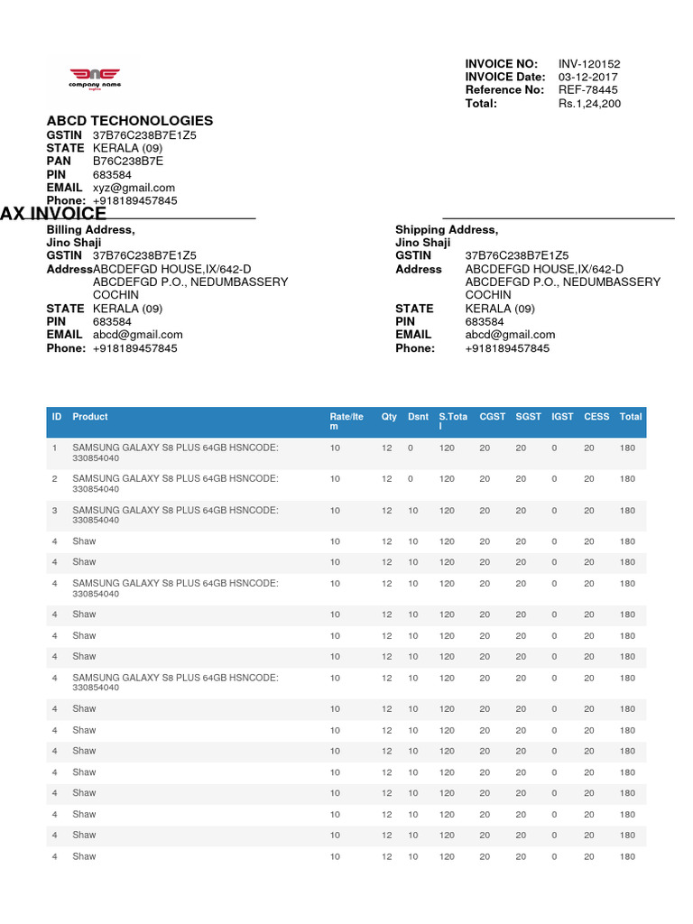 Invoice Template | Download Free PDF | Tablet Computer | Consumer Electronics