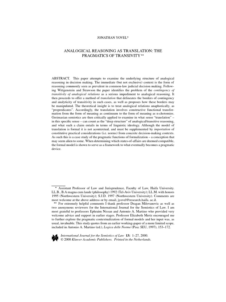 Analogical Reasoning | PDF | Logic | Reason