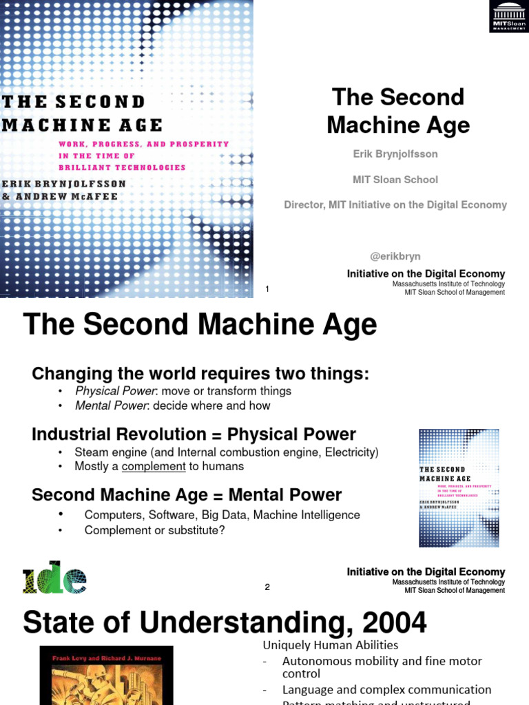 The Second Age of Machine | PDF | Massachusetts Institute Of Technology ...
