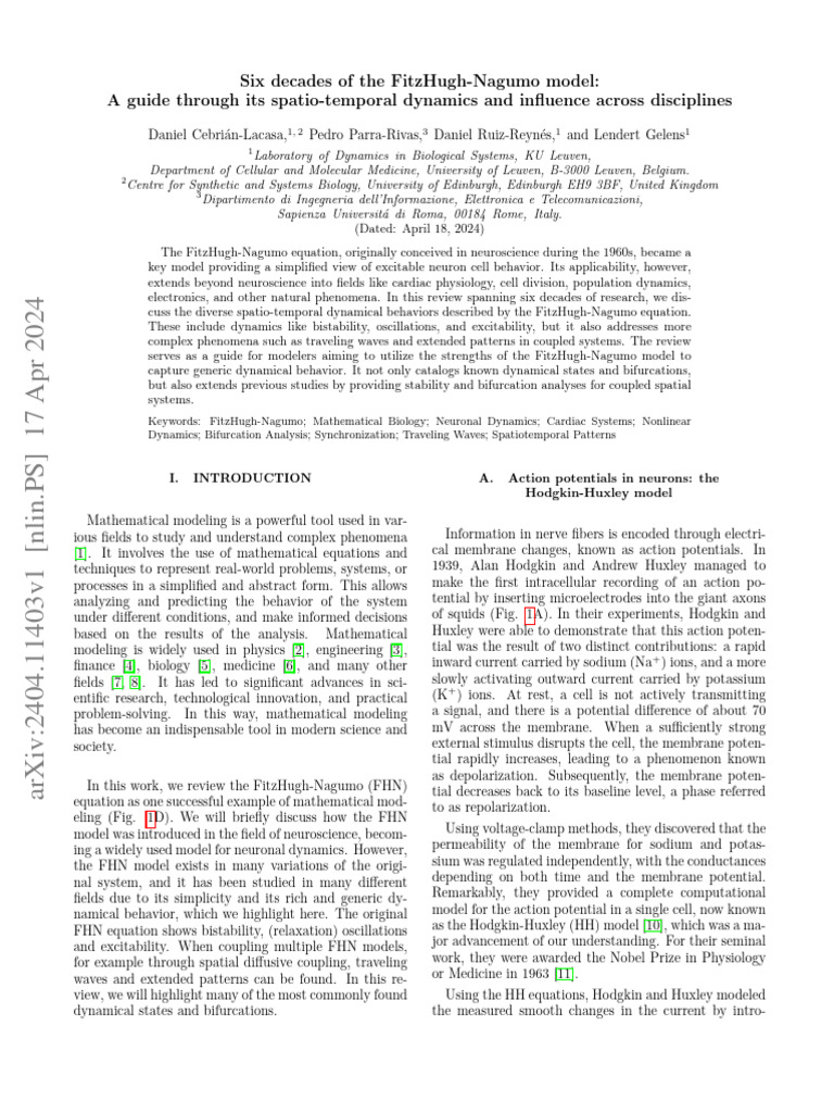Six Decades of The Fitzhugh-Nagumo Model: A Guide Through Its Spatio-Temporal Dynamics and ...