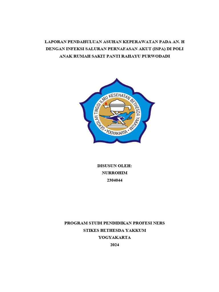 Laporan Pendahuluan Ispa Nurrohim 2304044 | PDF | Kesehatan Holistik | Sains & Matematika
