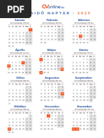 Munkaugyi Naptar 2025 | PDF