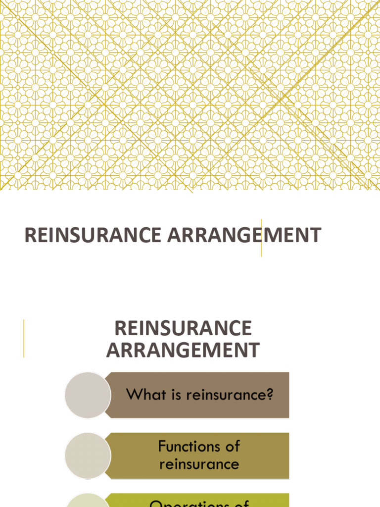 Reinsurance Arrangements Explained | PDF | Reinsurance | Insurance