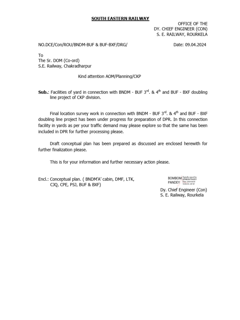 BNDM-BXF Doubling Project Overview | PDF