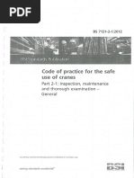 BS 7121-1 Code of Practice For Safe Use of Crane PDF | PDF