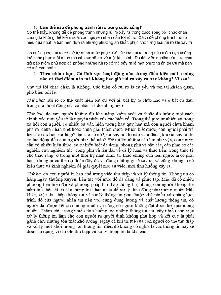 Câu Hỏi NLBH | PDF