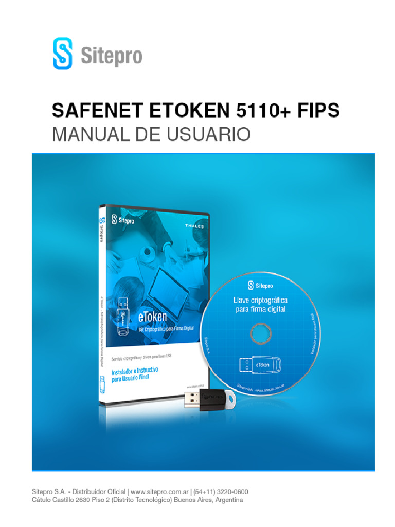 Guía de Uso eToken SafeNet Sitepro | PDF | Contraseña | Yo telefono