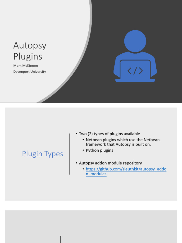 Mark McKinnon - Plug Me in Renzik, Autopsy Plugins Now and in The Future | PDF | Windows ...