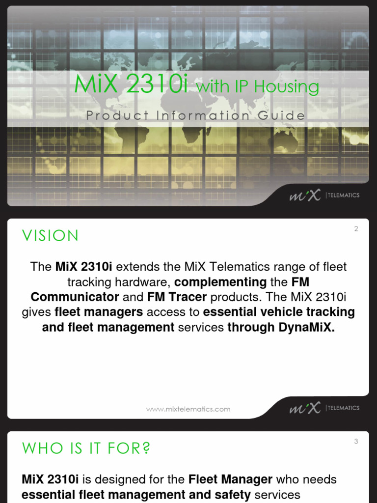 MiX 2310i Fleet Tracking Device Guide | PDF | Computing | Computer ...