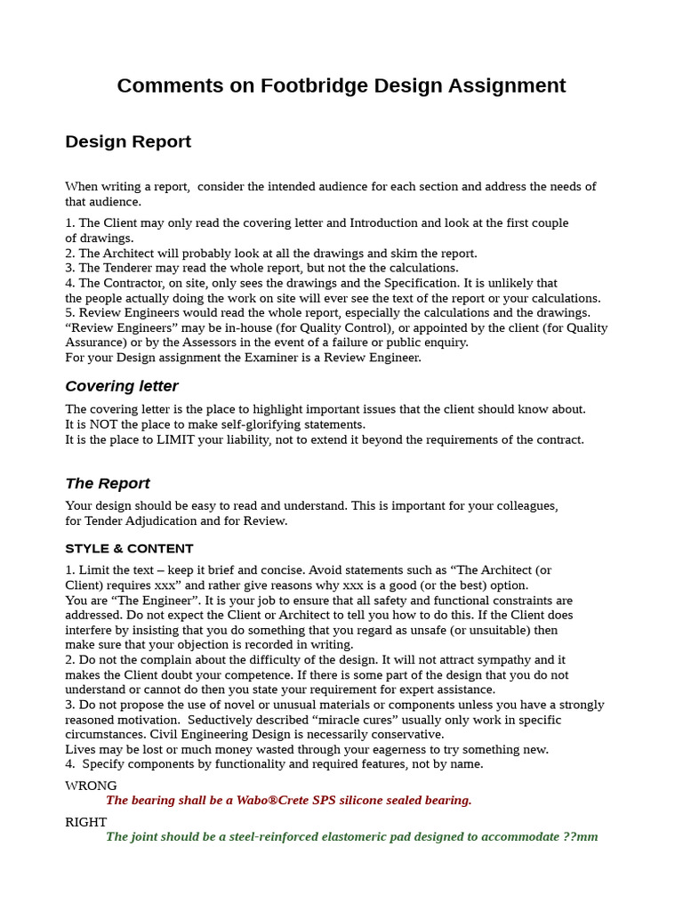 Design Reports | Download Free PDF | Architect | Foundation (Engineering)