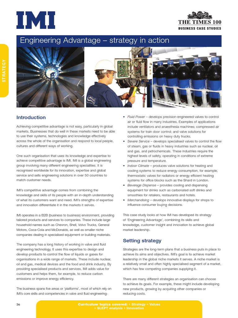 IMI Case Study | PDF | Strategic Management | Innovation