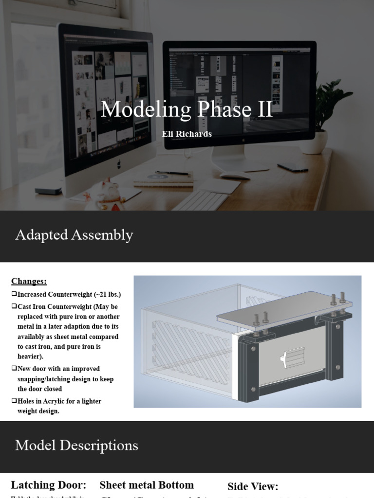 Modeling Phase II - Inventor | PDF | Sheet Metal | Iron