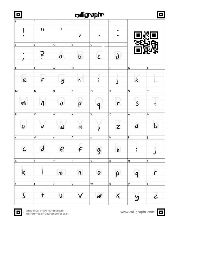 Hand Written Font Document | PDF
