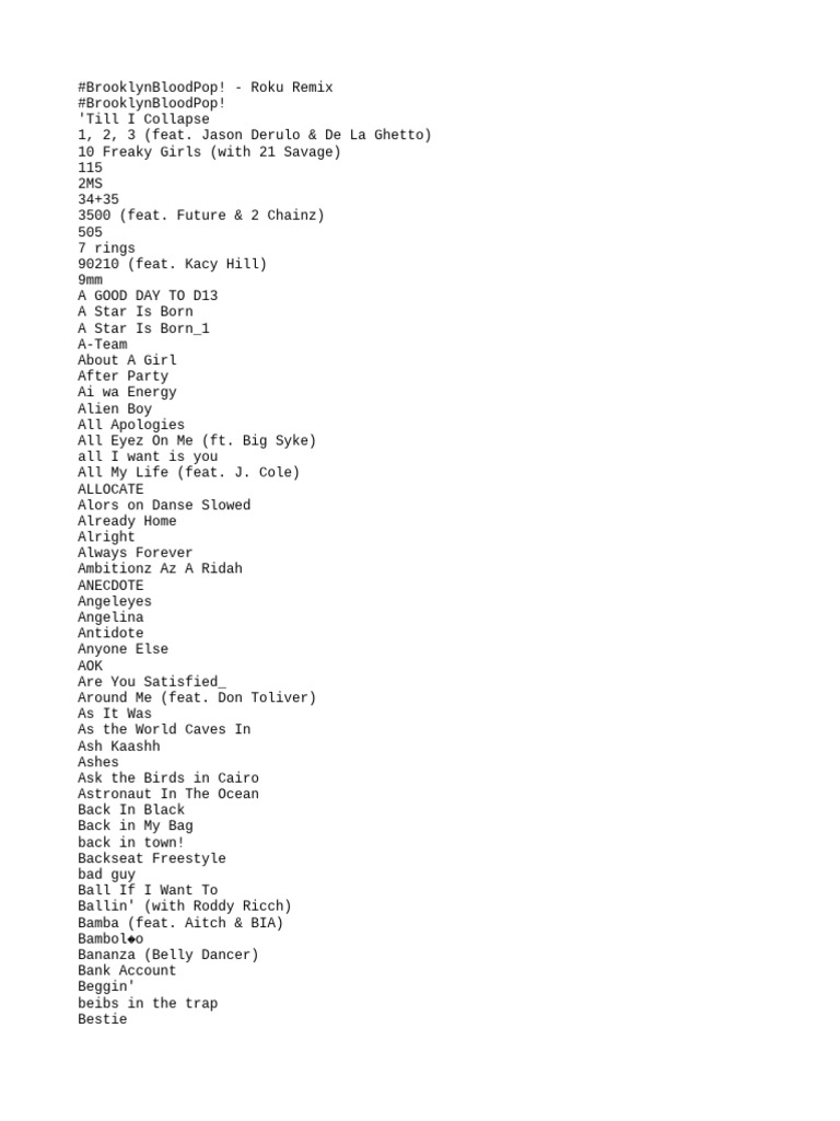 Filenames | PDF | Hip Hop