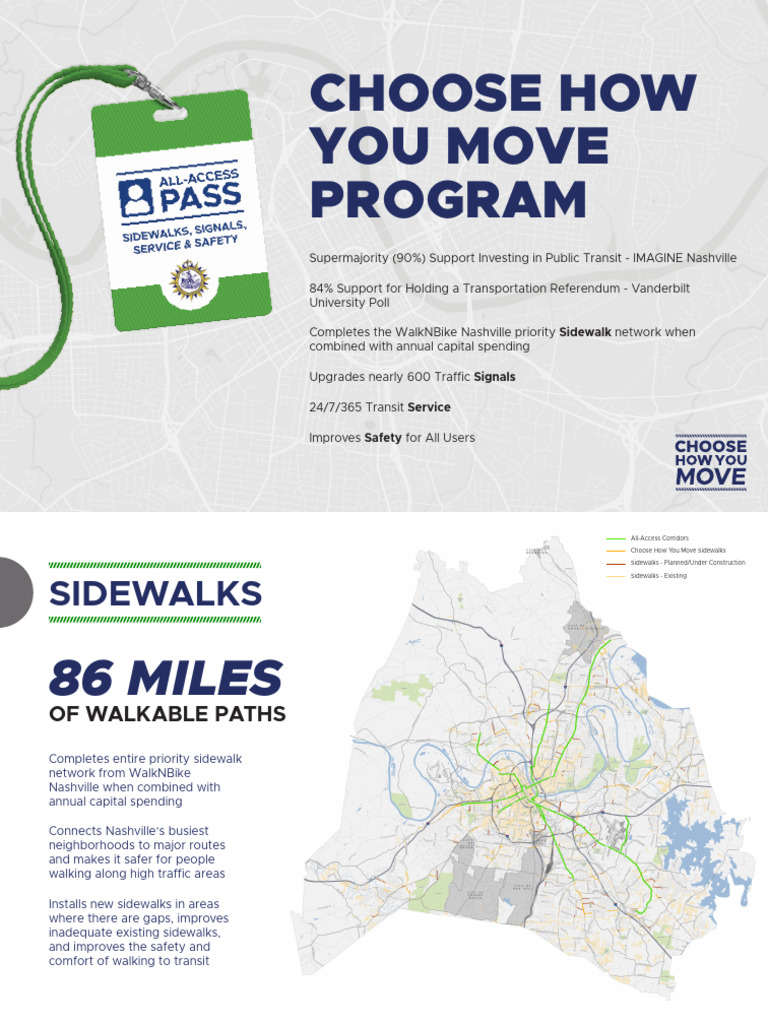 Choose How You Move Transit Improvement Program Maps | PDF | Traffic ...
