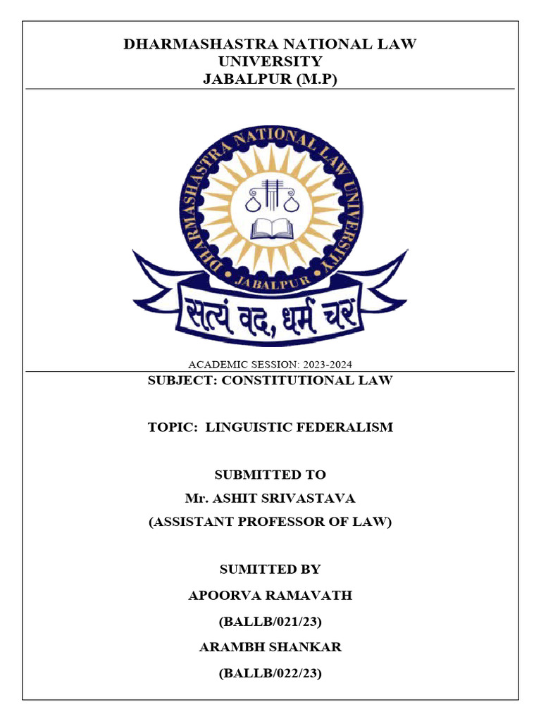 Consti 1 | PDF | Languages Of India | Linguistics