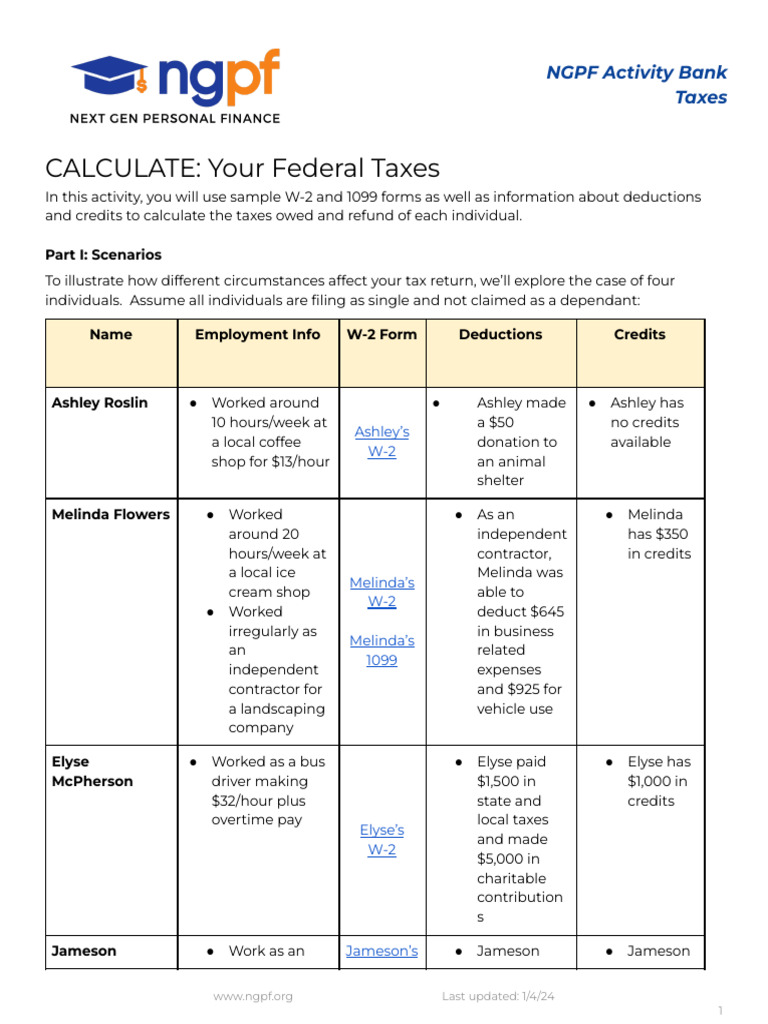 Calculate Your Federal Taxes | PDF | Tax Deduction | Irs Tax Forms