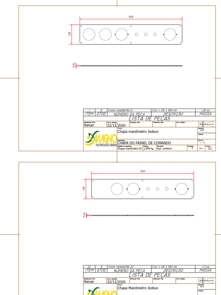 Chapa Manometro para Isobus | PDF | Materiais | Metrologia