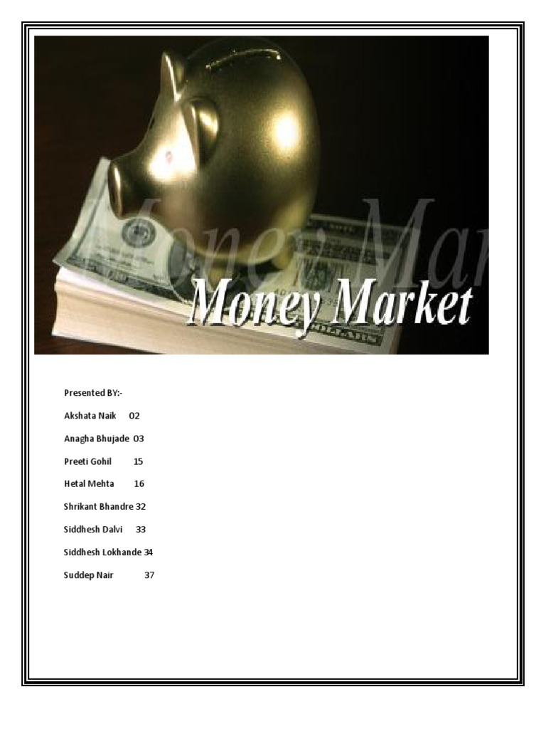 Money Market Word | PDF | Financial Markets | Repurchase Agreement